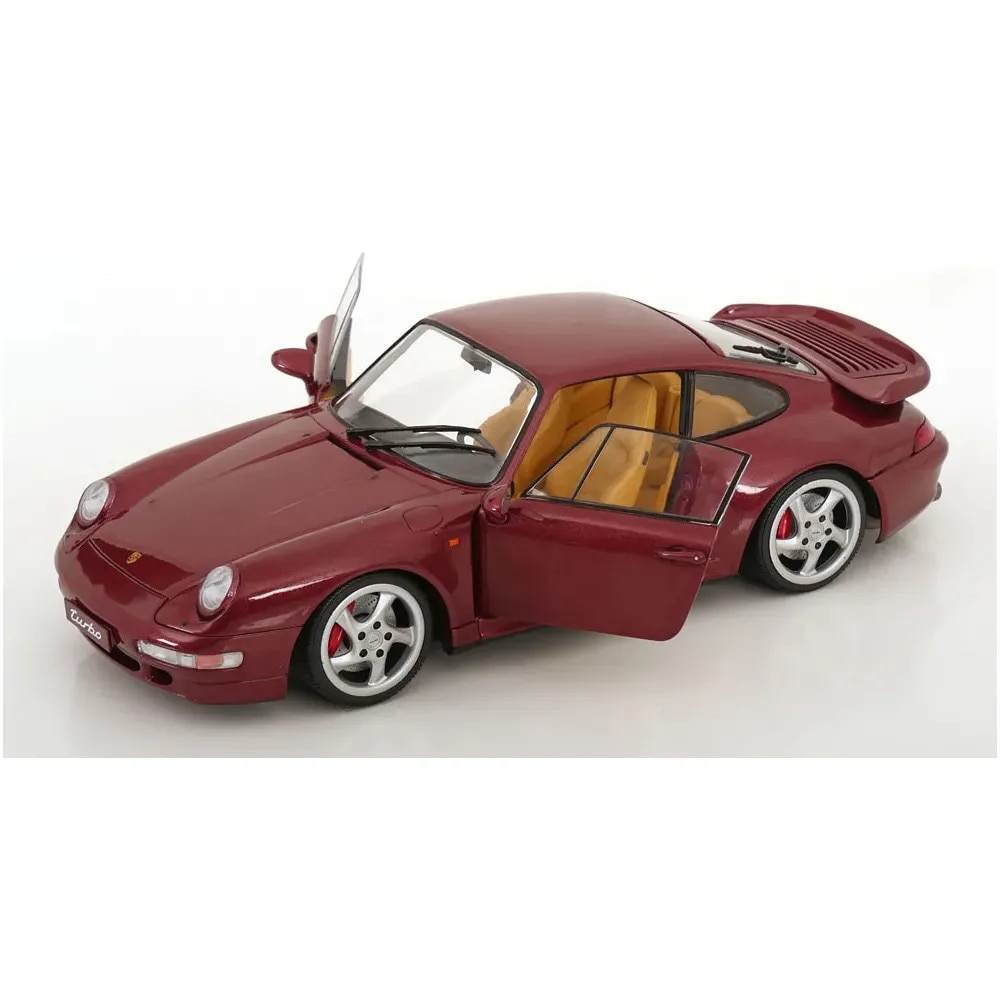 Macheta Porsche 911 993 Turbo visiniu - 1/18 Solido - eMAG.ro