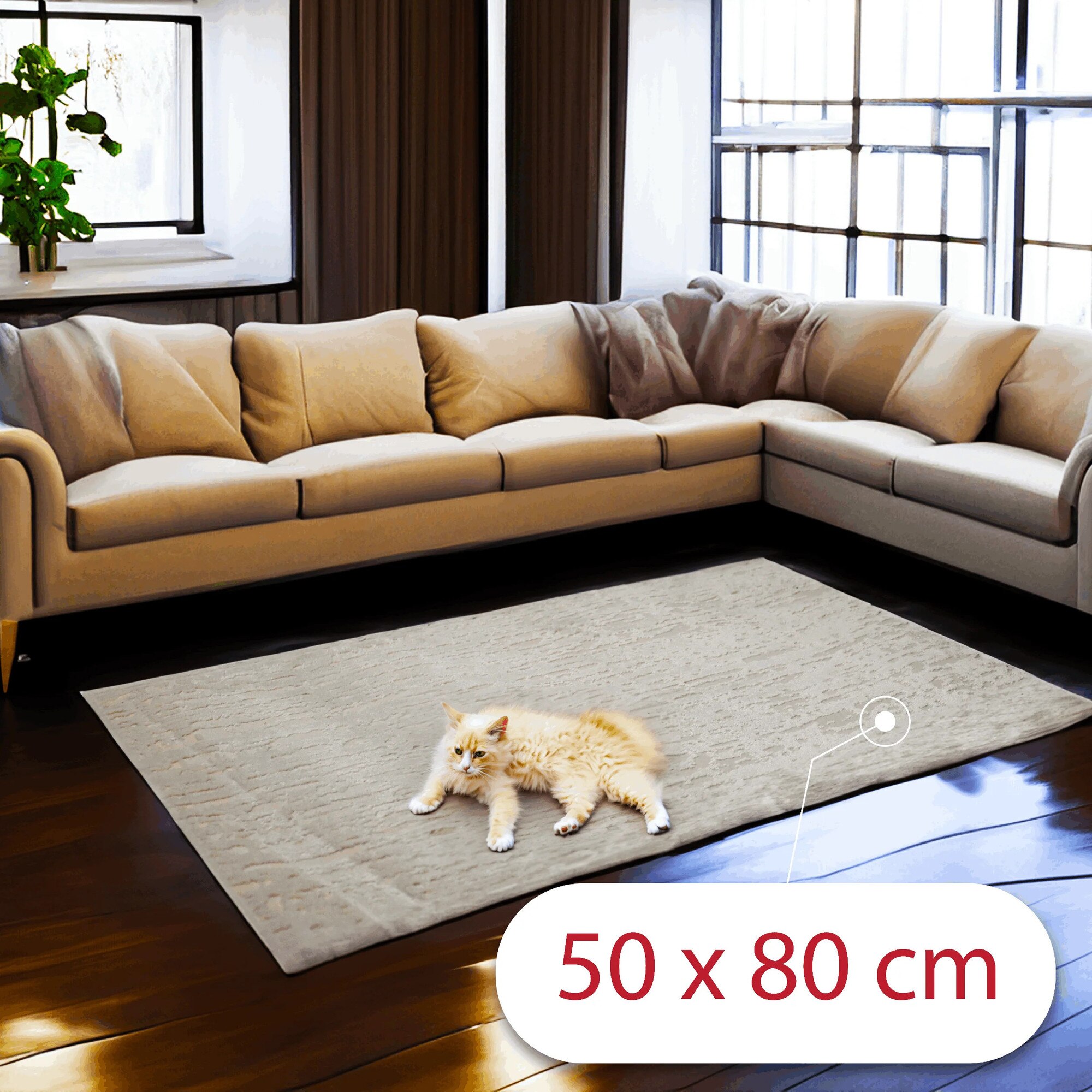 Covor Ivory Serenity, Living/Dormitor, Alb Ivory, Incalzire in ...