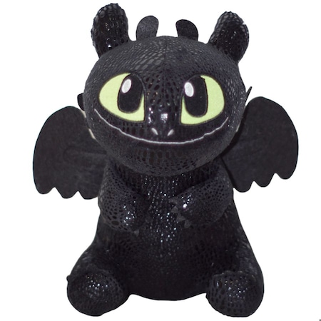 Jucarie din plus, Dragonul Toothless, Furia Noptii, 22CM si 2 etichete ...