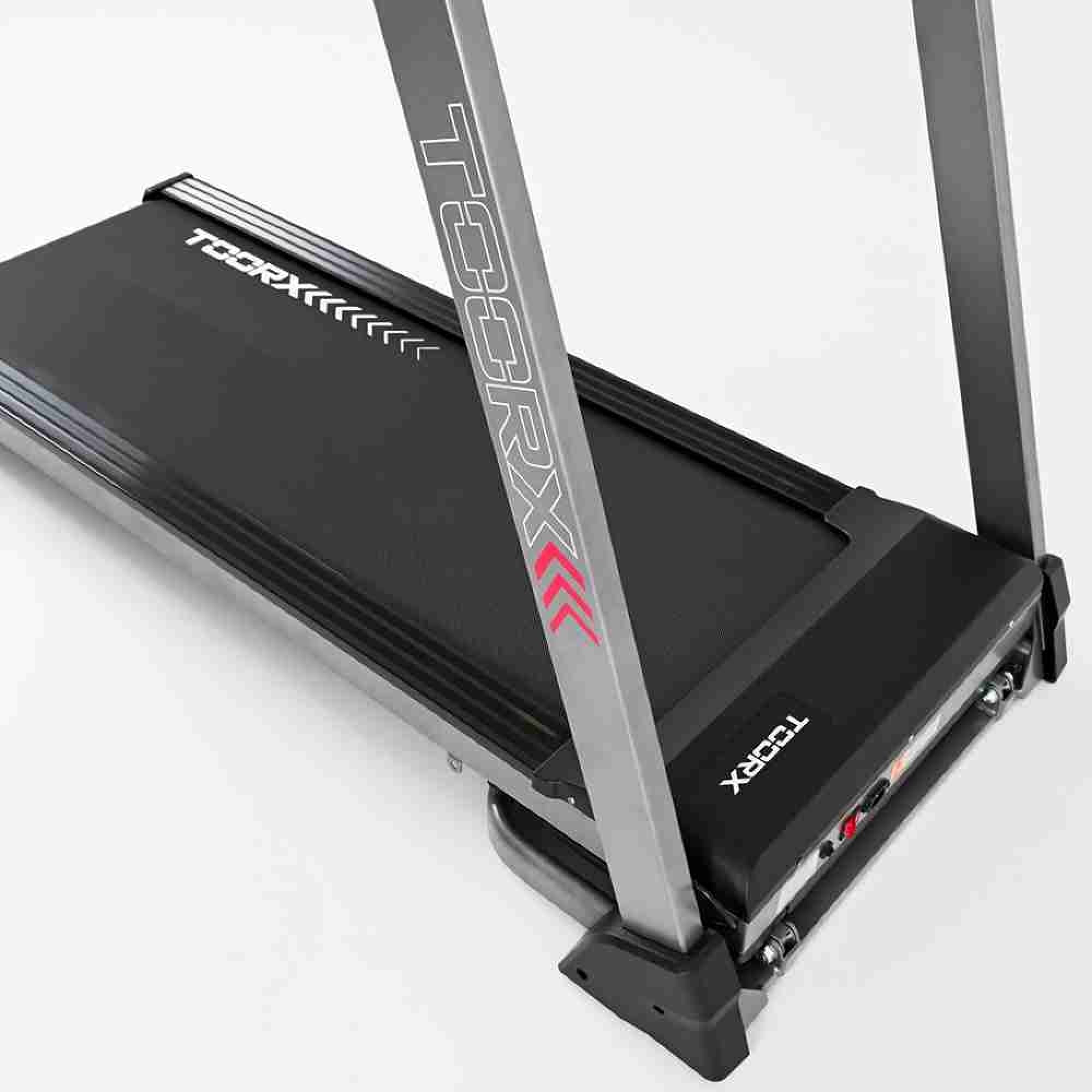 Banda de alergare electrica TOORX RAMBLER 4, Motor 2CP, Viteza 16 km/h, Inclinare automata 15 ...