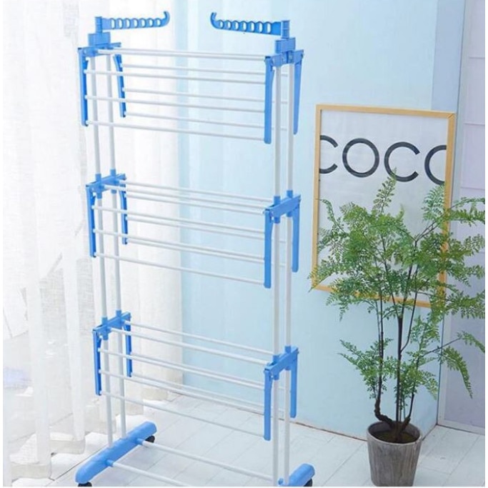 Uscator de rufe vertical, Inox, cu roti, suport Umerase, Pliabil - eMAG.ro