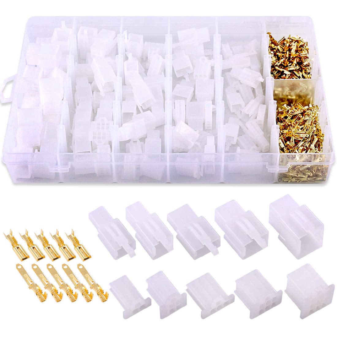 Set Conectori Pentru Cabluri Electrice, Alama (Pini), Plastic (Carcase ...
