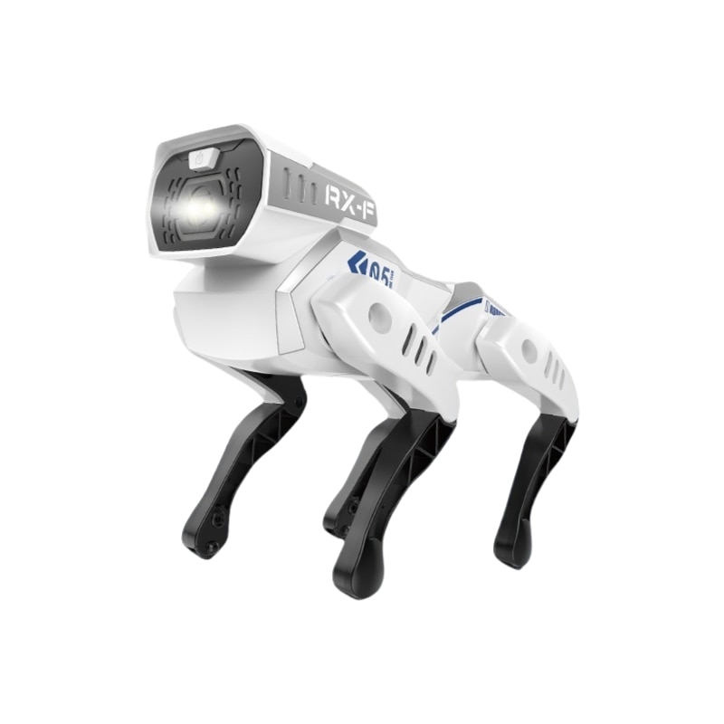 Caine robot programabil, Uwot, telecomanda, voce inteligenta, sunet si ...