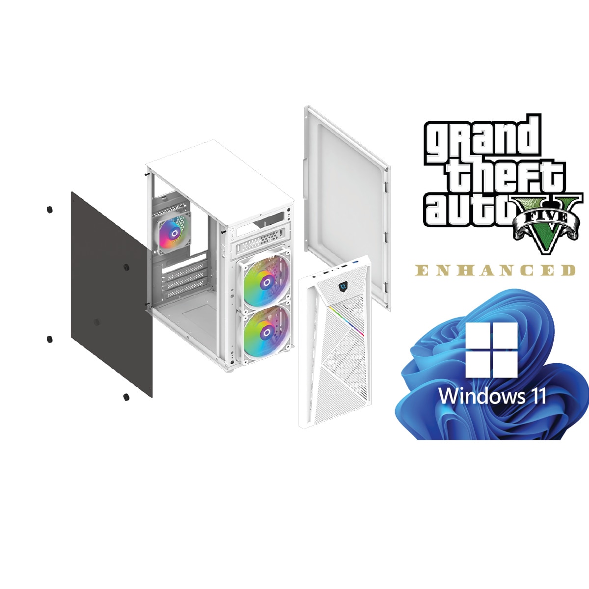 Sistem Desktop PC Gaming GTA 5 Pro i5-8400 pana la 4 Ghz, 16 GB Ram ...
