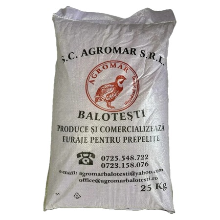 Furaje / Nutret combinat prepelita ouatoare farin, 25kg - eMAG.ro