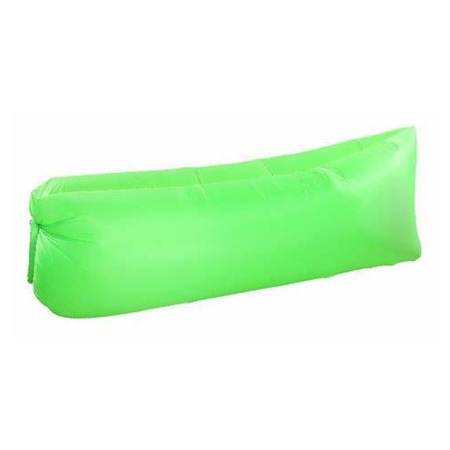 Saltea gonflabila tip sezlong Lazybag Sigloo, 190 x 70 cm, Verde Aprins ...
