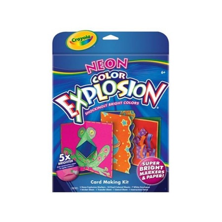 Neon color explosion üdvözlőkártya készítő - Crayola - eMAG.hu