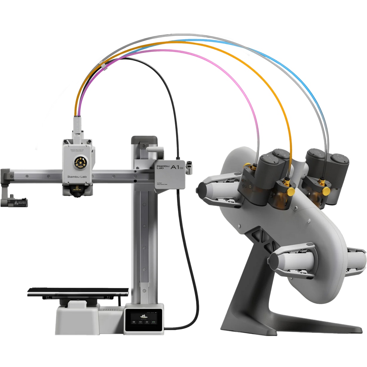 Imprimanta 3D Bambu Lab A1 mini Combo, Imprimare cu Maxim 4 Culori ...