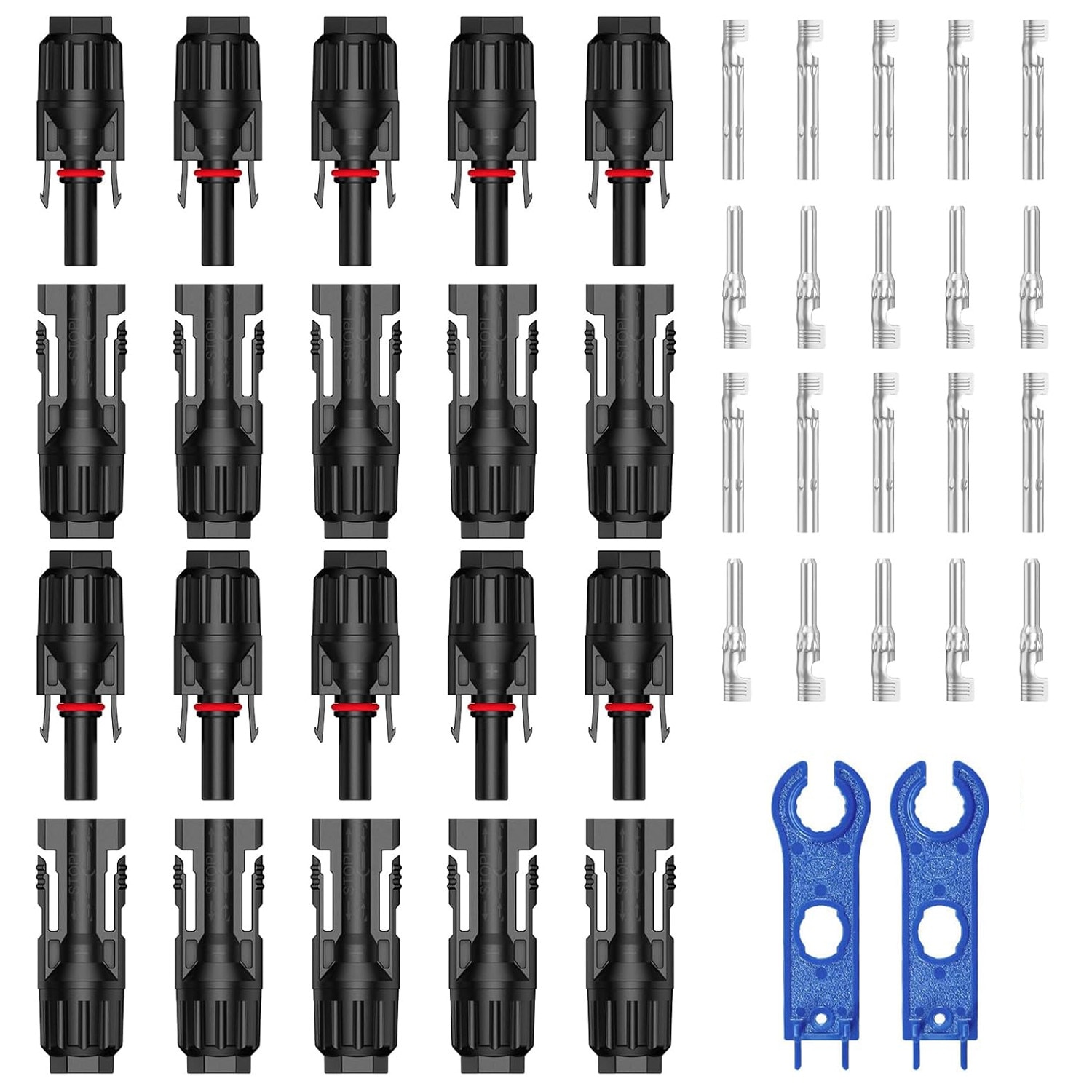 Set 10 Conectori Panou Solar, BYONDSELF®, cu 2 Chei, pentru Cablu Solar ...