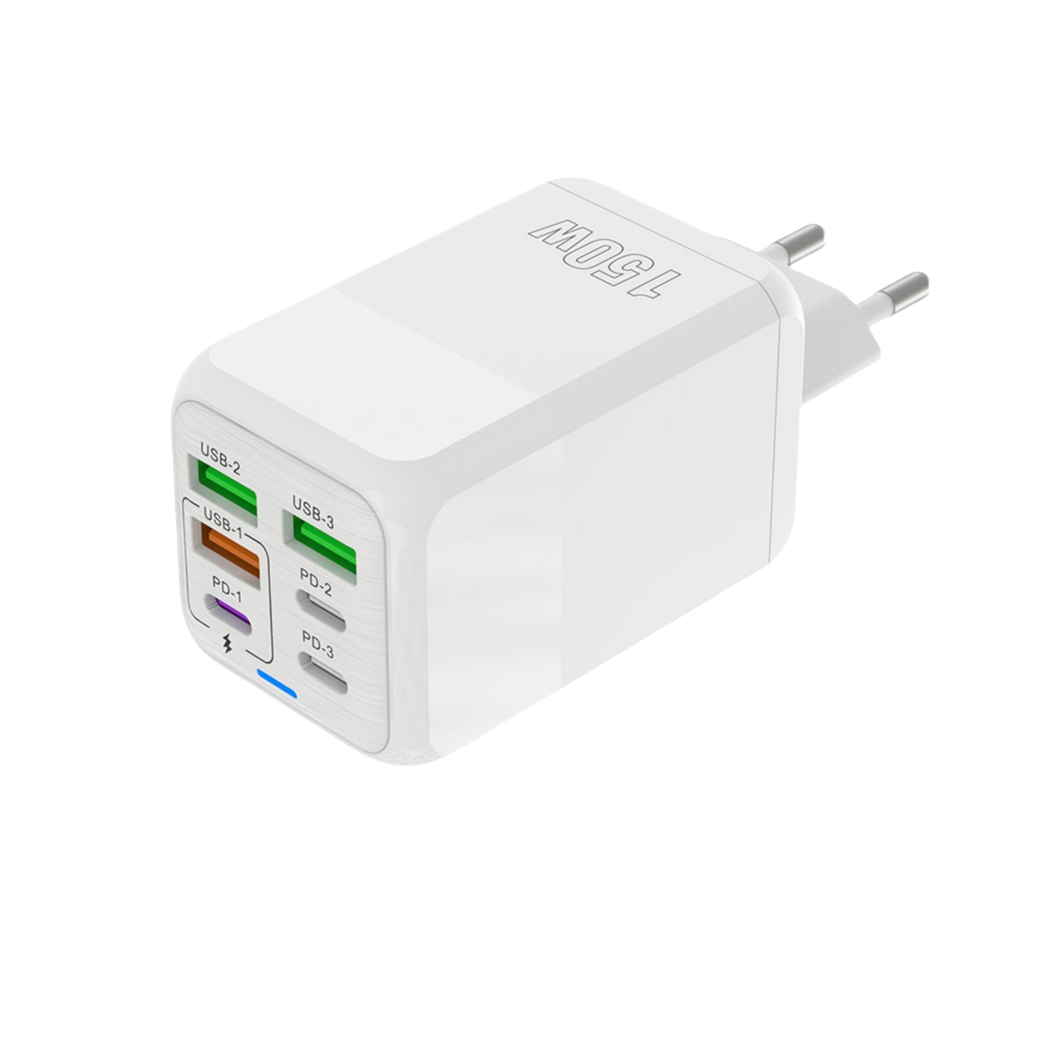 Incarcator rapid pentru telefon si tableta de 150 W, 6 porturi (port ...