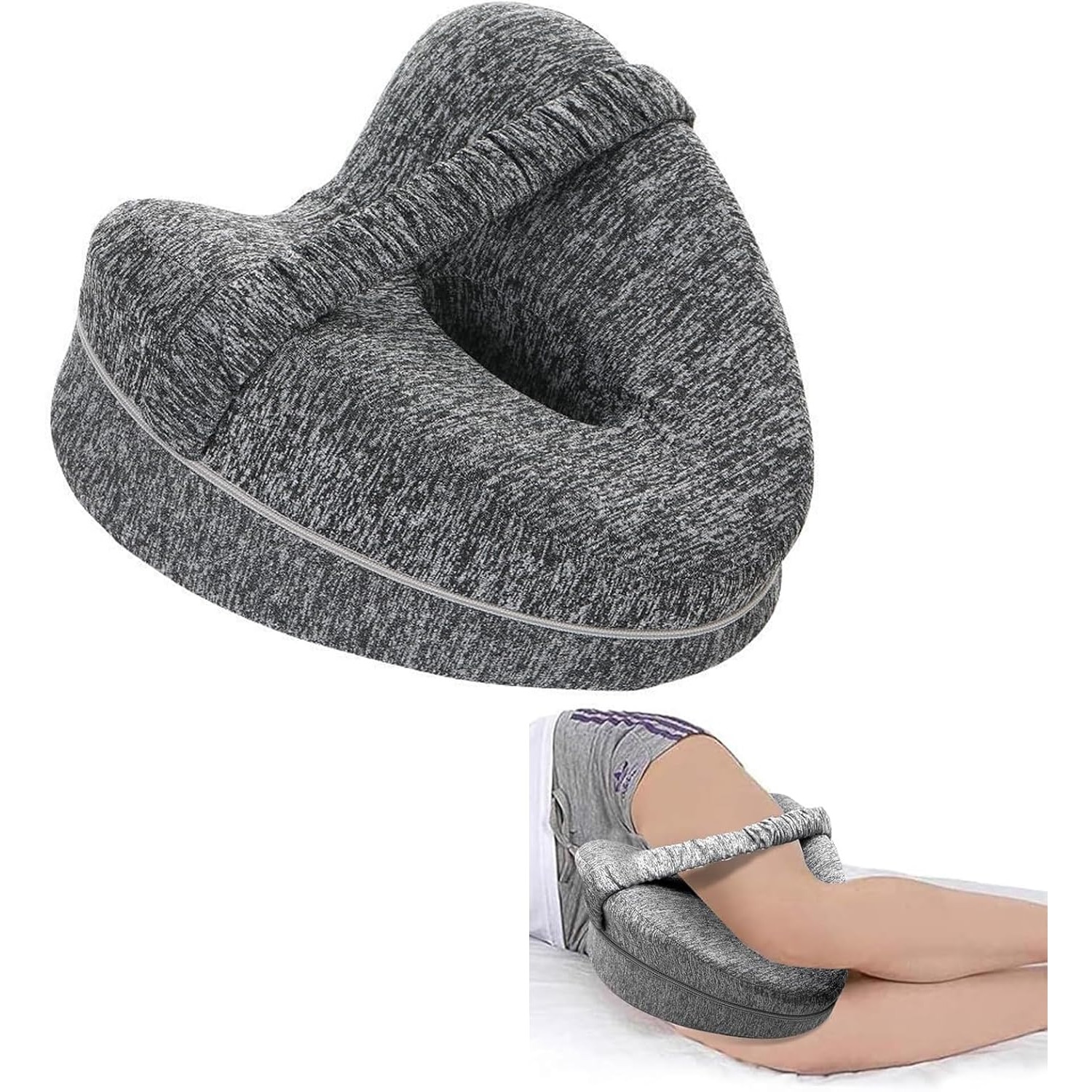 Perna pentru picioare, ComResi®, din spuma cu memorie, ergonomica, gri ...