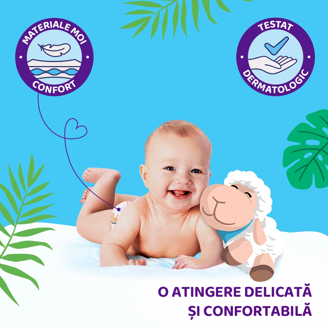 Scutece Pufies Fashion&Nature, Marimea 4, 9-14 kg, 162 buc, Maxi pack x ...