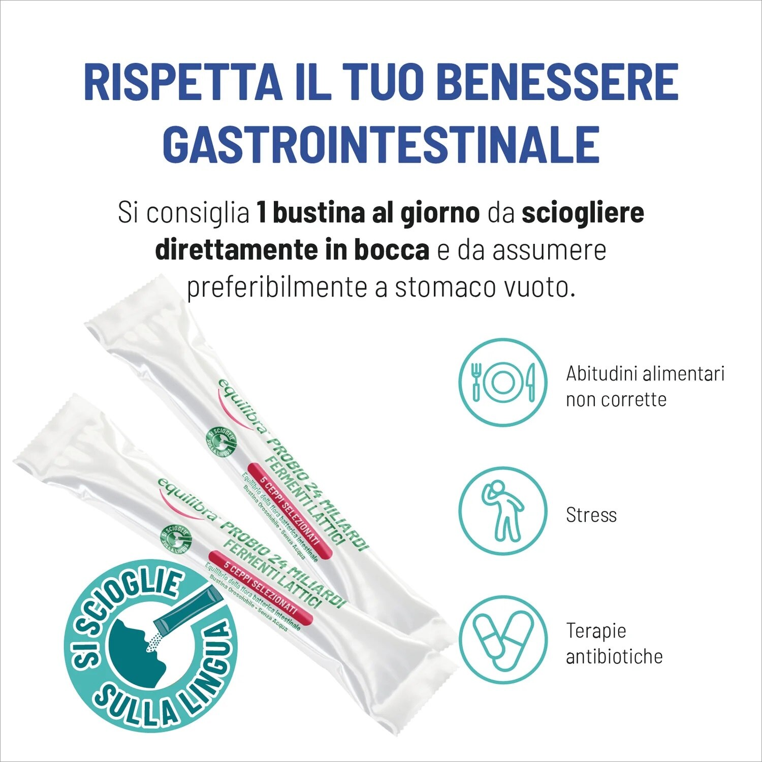 Probio 24 Miliardi, Supliment Alimentar cu Fermenti Lactici, 5 Tulpini ...