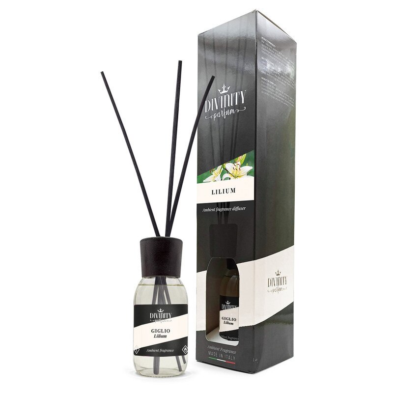 Pachet 3 odorizante de camera cu betisoare, Crin, Divinity, 375 ml ...