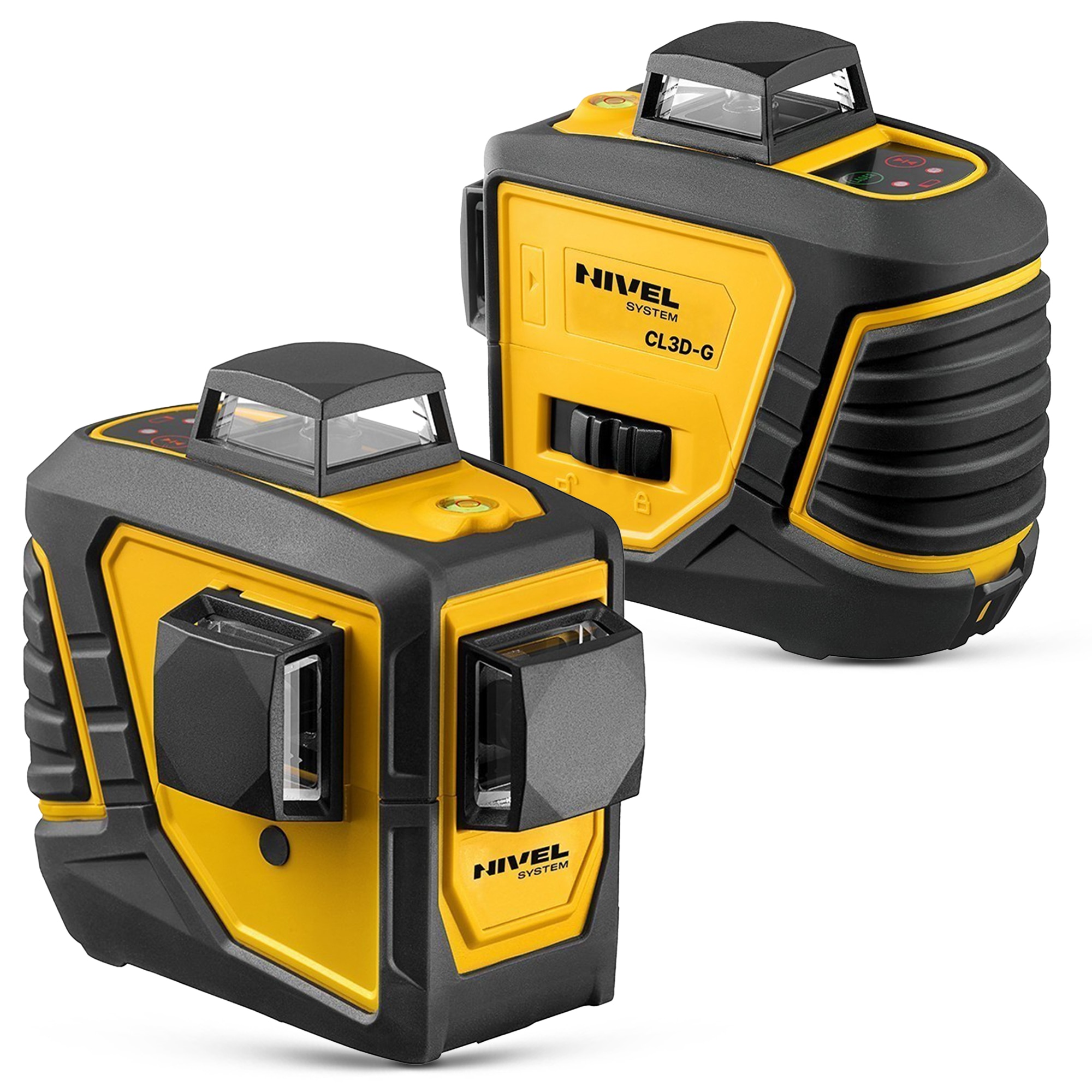 Nivela laser cu laser in cruce, Nivel System CL3D-G, verde, 3x 360, set ...