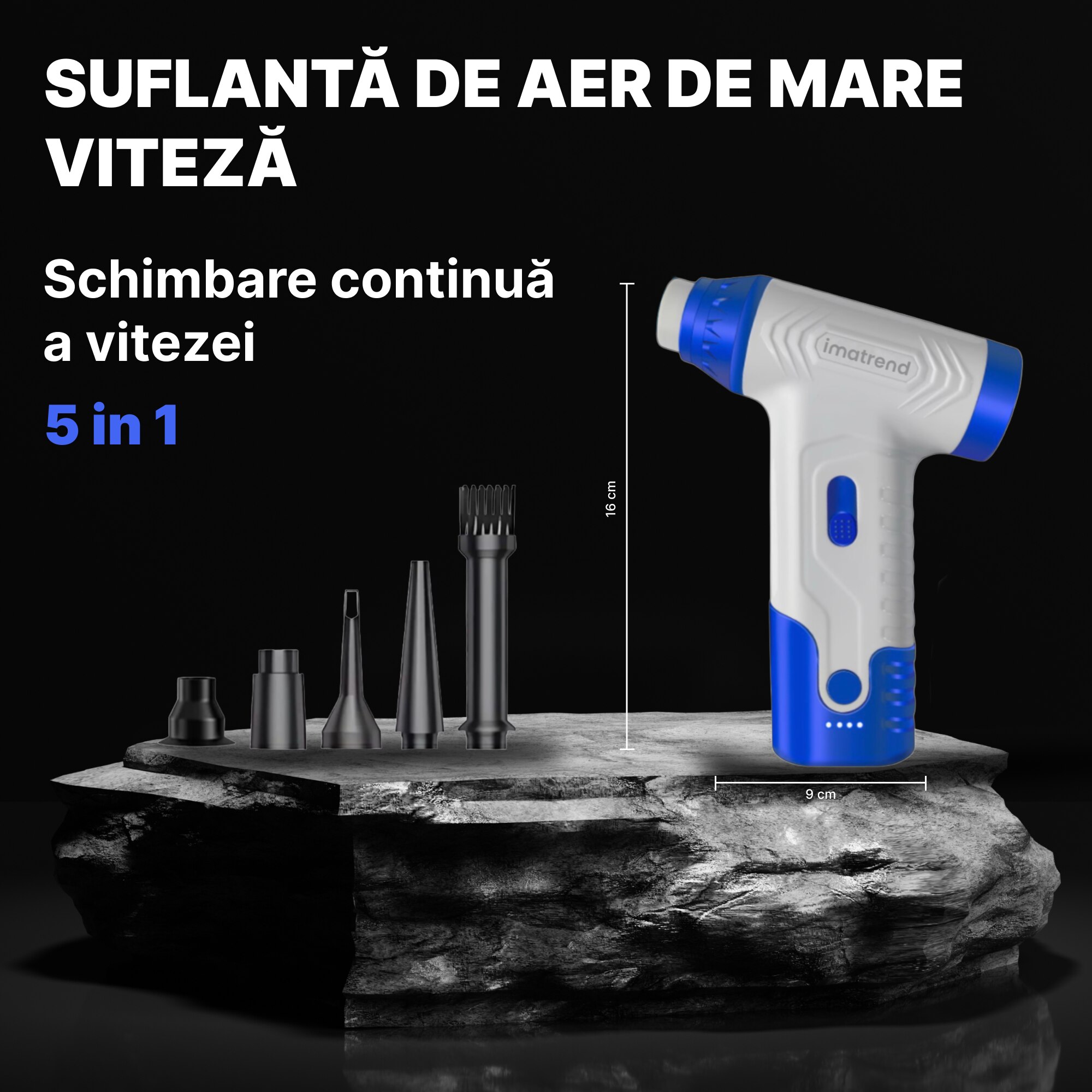 Suflanta Aer Comprimat Portabila IMA Trend®, Cu Functie Aspirare, Turbo ...