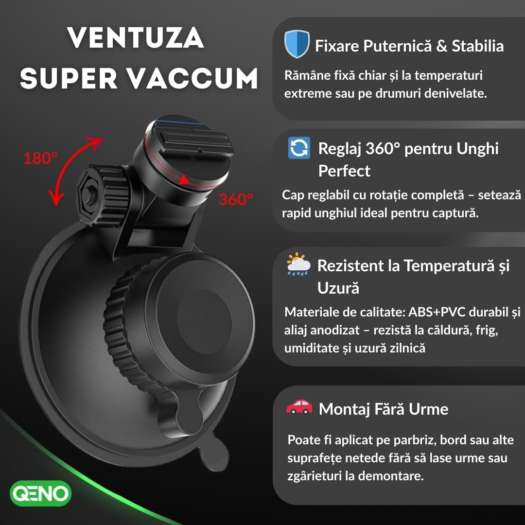 Camera Auto DVR Qeno® OneView, Camera Video De Bord, Dashcam ...