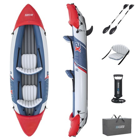 Caiac gonflabil Hydro-Force Lite-Rapid, 2 locuri, PVC, 321x100cm ...