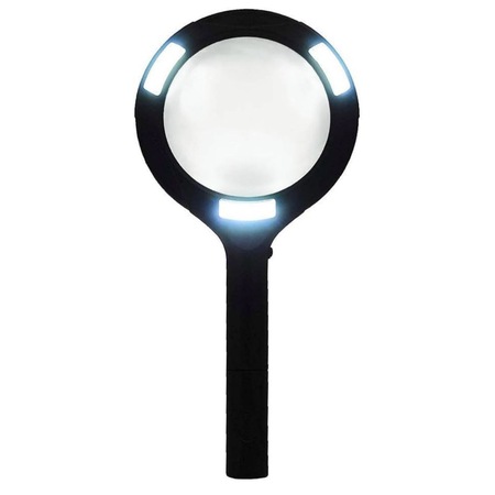 Lupa cu LED COB, 3 X ZOOM, 250 Lumeni, Maner Cauciucat, 2xAA - eMAG.ro