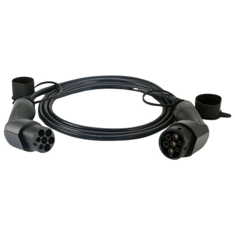 EV PHEV autótöltő kábel elektromos autókhoz, 2-es típus, 32A, 7,4 kW, 5 ...