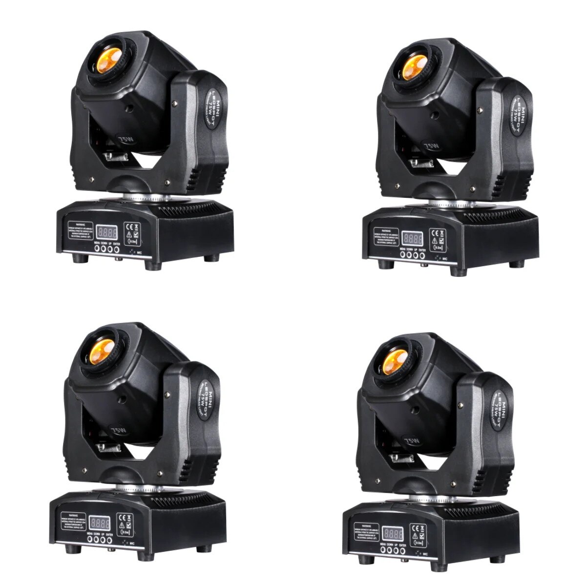 Lumina de scena 75W LED, 4 bucati, efecte dinamice, 7 gobos, culori ...