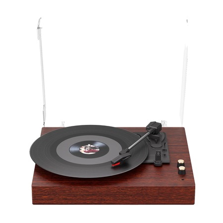 Pick-Up, Vinyl Record Player, Red oxid de fier, cu difuzoare stereo ...
