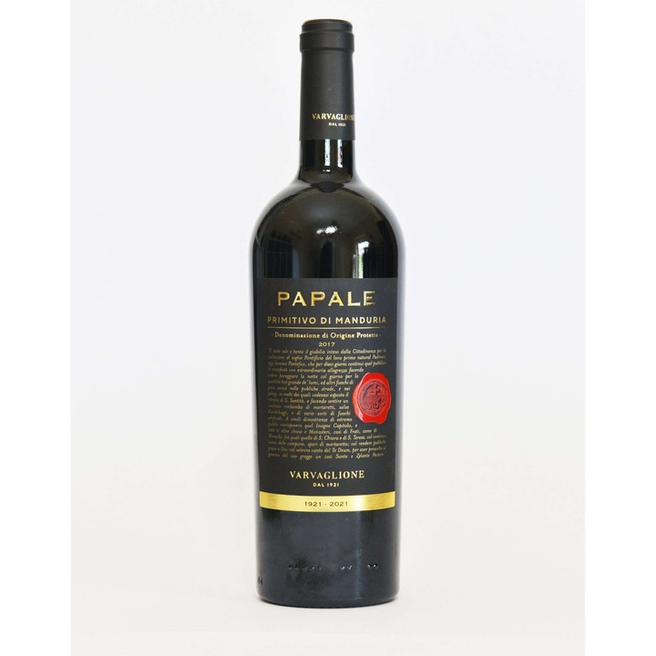 Set 6 x Vin Rosu Sec Varvaglione Papale Linea Oro Primitivo Di Manduria ...