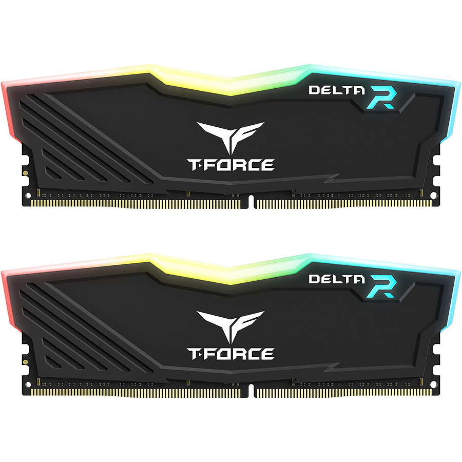 Памет Team Group T-Force Delta RGB Black DDR4 - 16GB (2x8GB) 3200MHz ...