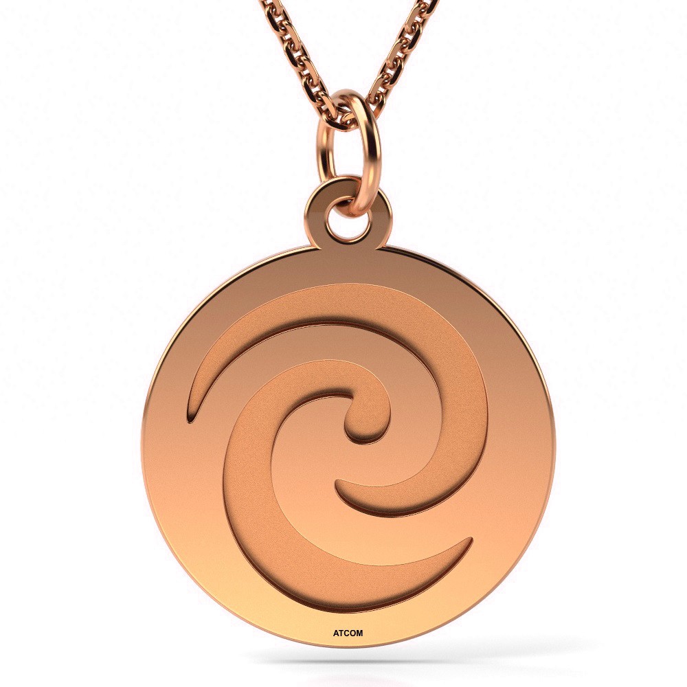 Lantisor cu pandantiv din aur roz model Magic mirage - eMAG.ro