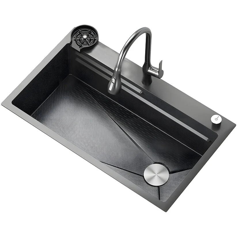 Chiuveta Multifunctionala pentru Bucatarie SMACK XO7546, Inox, Gri ...