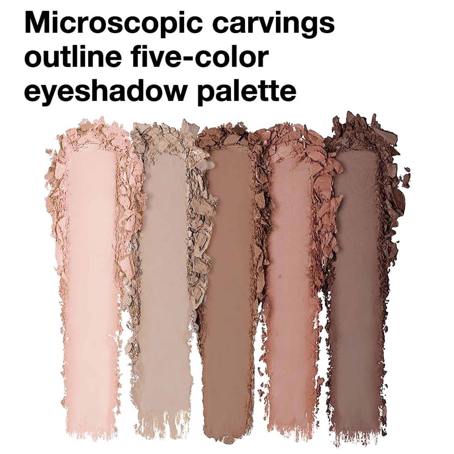 Paleta de farduri de ochi neutru Nude Brown, 5 culori cu finisaj mat ...