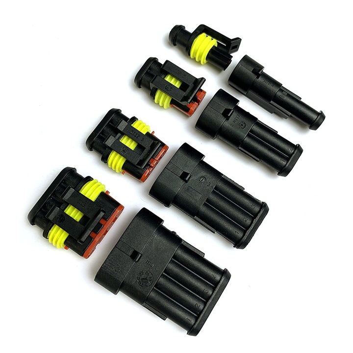 231 buc Conectori electrici auto impermeabili, kit conectori de fire ...