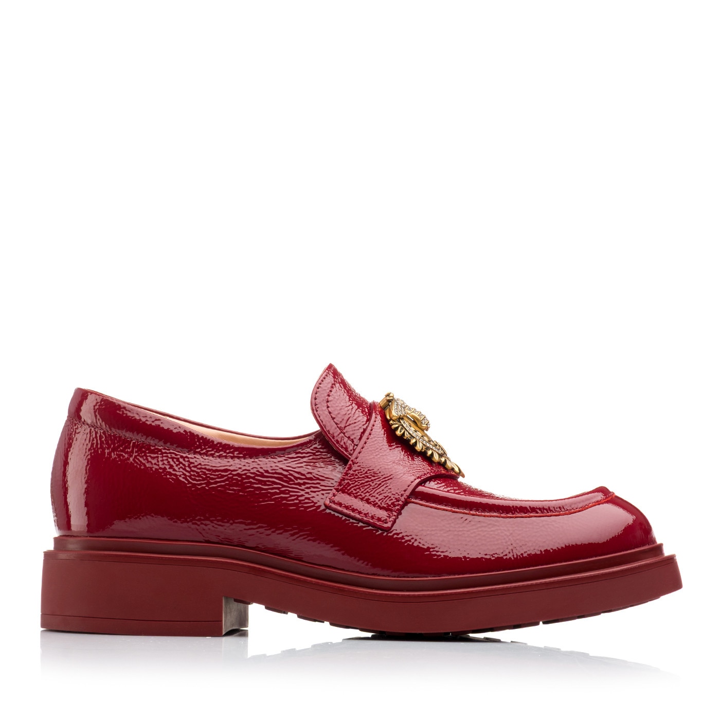 Pantofi dama, Musette, CAMILLA A241, Piele lacuita, Bordeaux - eMAG.ro