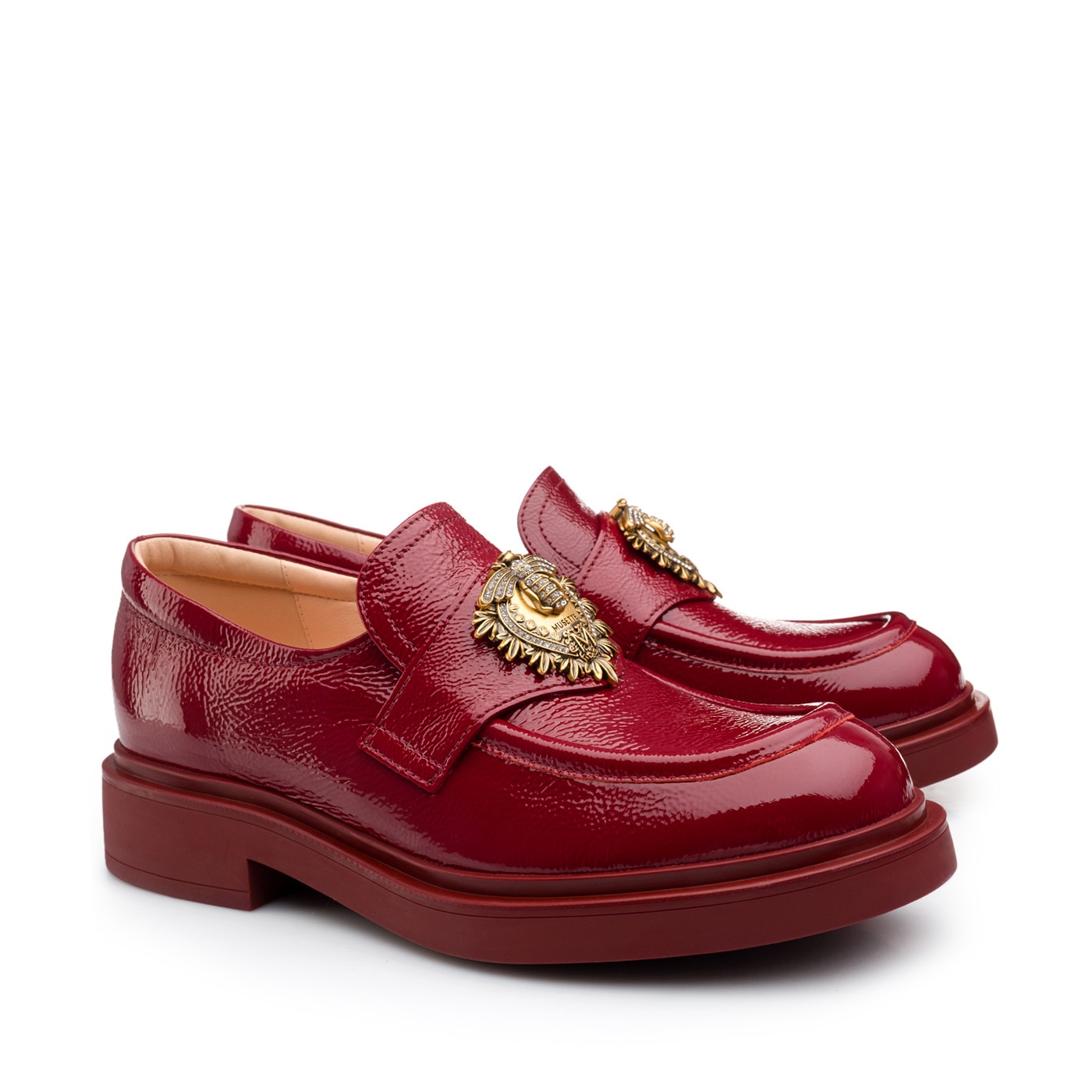Pantofi dama, Musette, CAMILLA A241, Piele lacuita, Bordeaux - eMAG.ro