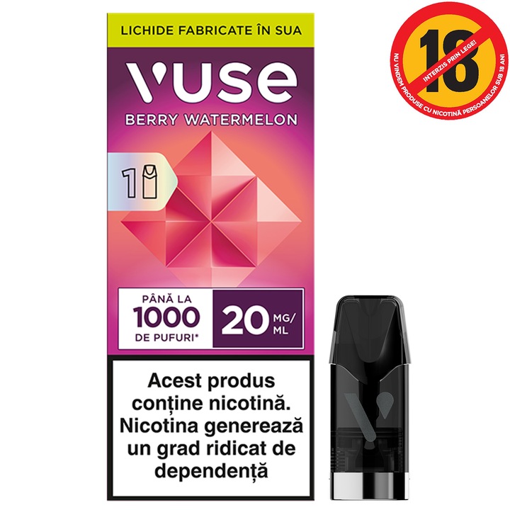 Vuse 1 pod Capsule Berry Watermelon 20 mg/ml - eMAG.ro