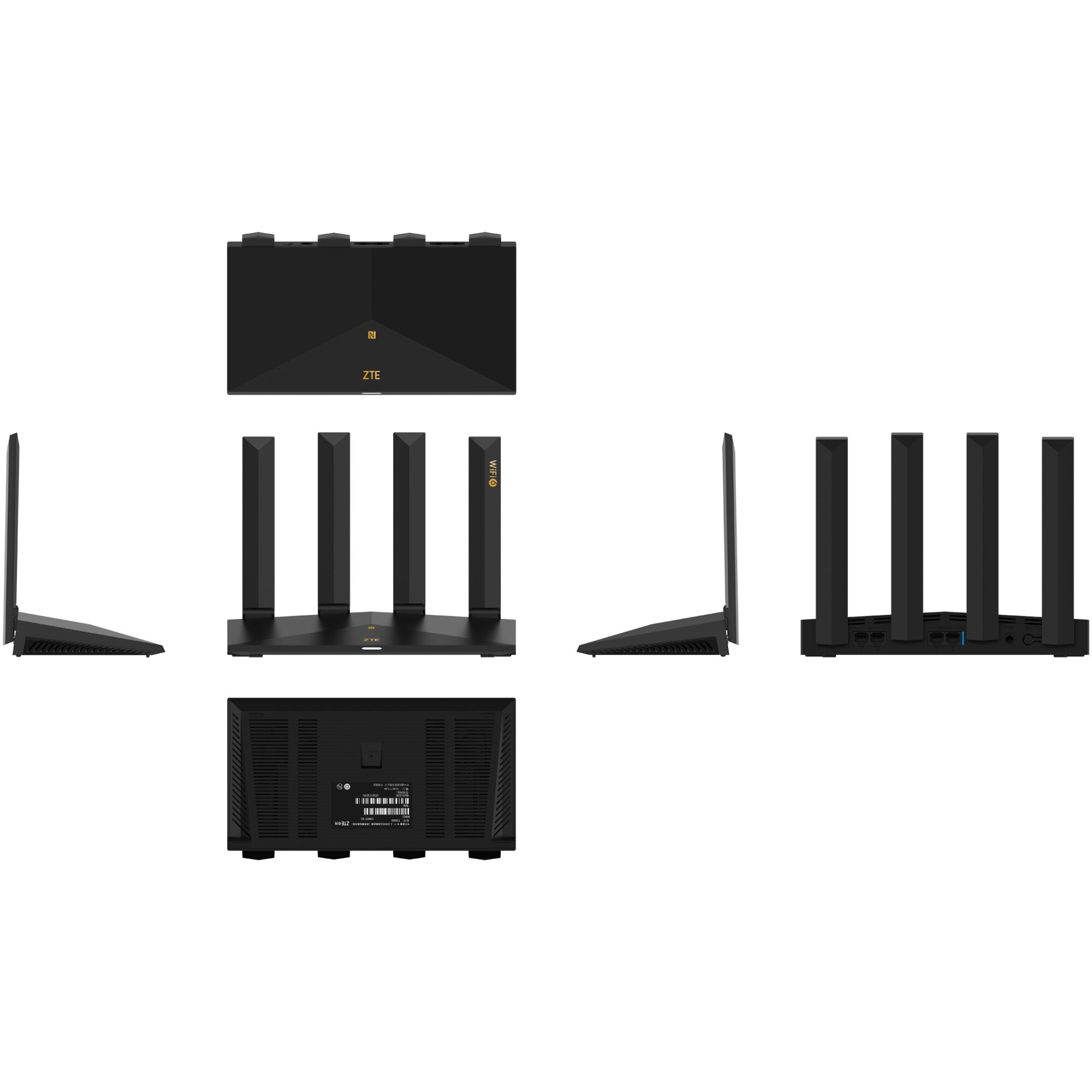 Безжичен рутер ZTE T3000, AX3000, двубандов, Wi-Fi 6, zLink Boost, Easy ...