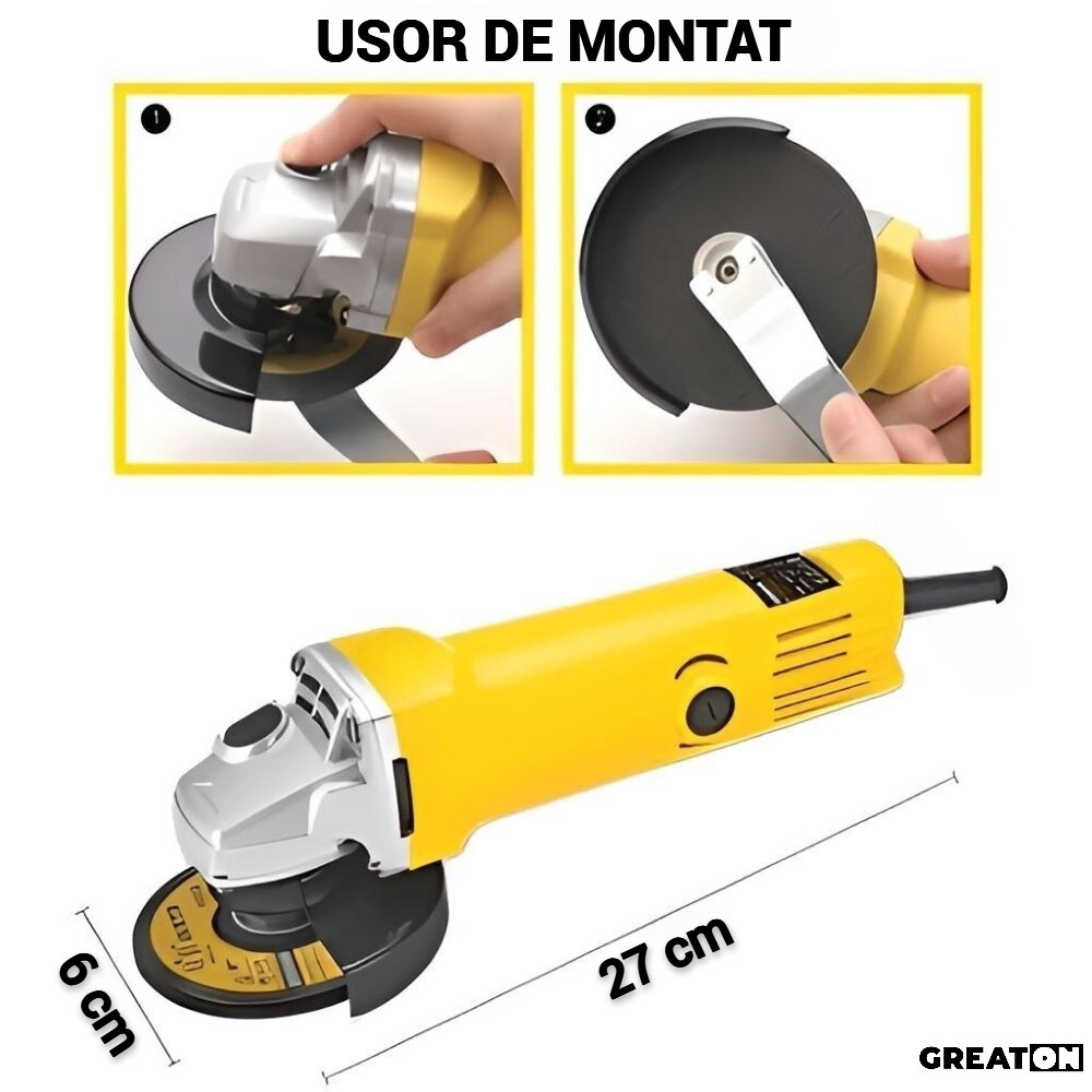 Set Unelte Electrice Profesionale GREATON, Bormasina Cu Impact Si Flex ...