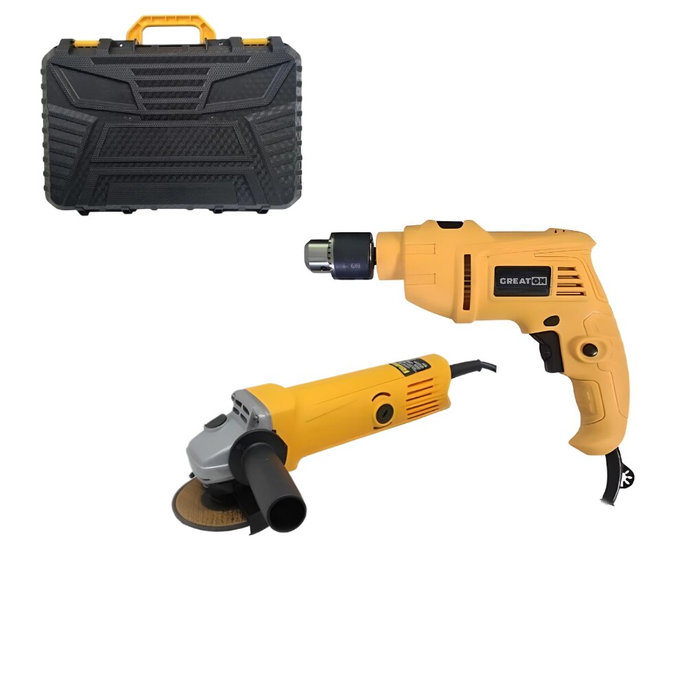 Set Unelte Electrice Profesionale GREATON, Bormasina Cu Impact Si Flex ...