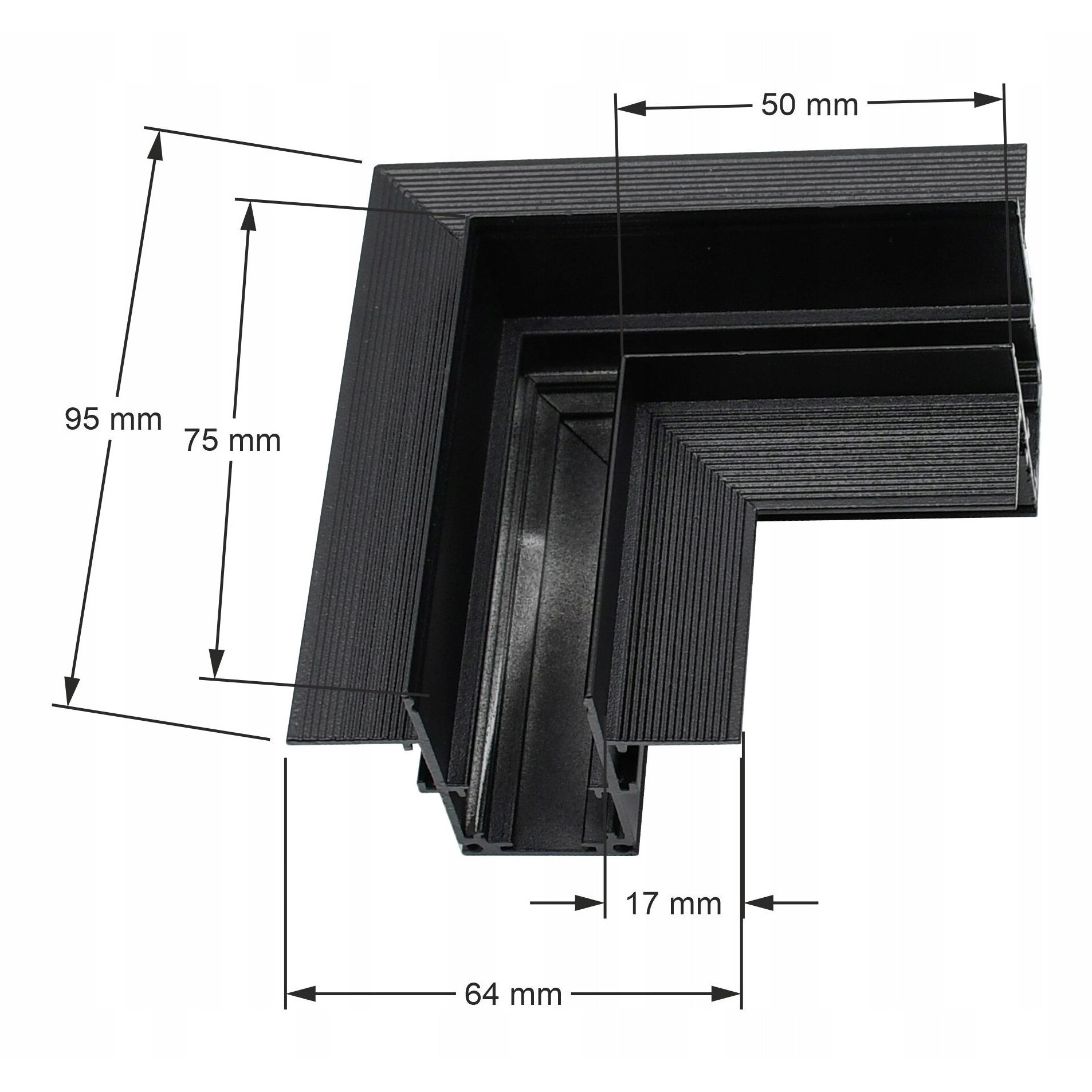 Conector unghiular orizontal incastrat Automat-on pentru sine magnetice ...