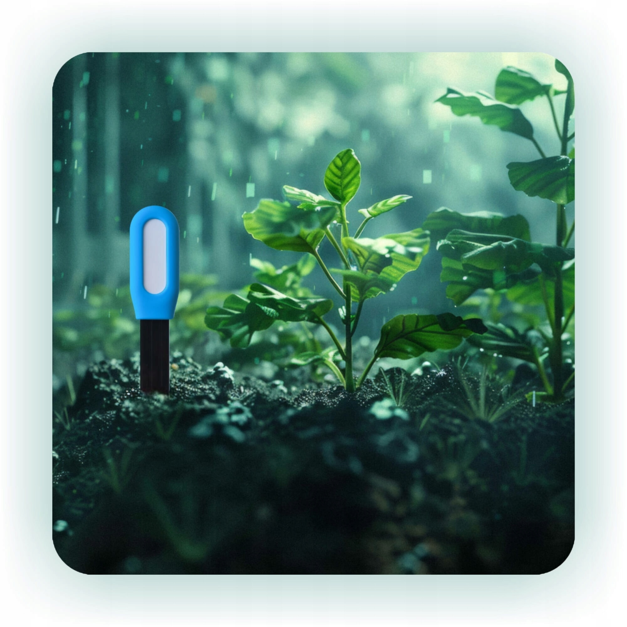 Set 4 senzori umiditate sol, Zigbee/Bluetooth, Automat-on, IP55, 162x33 ...