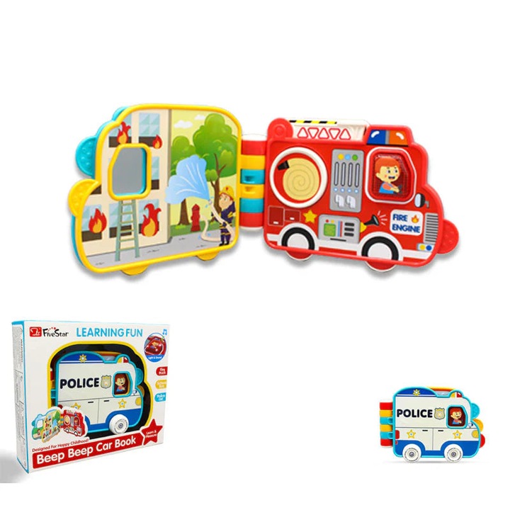 Carte muzicala electronica – Masina de politie, carticica interactiva ...