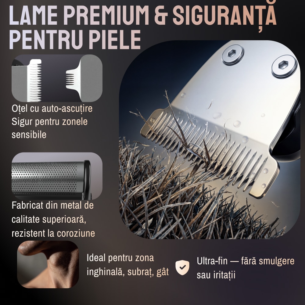 Masina de Tuns si Aparat de Tuns si Ras Profesional MANTIS Omnigroomer ...