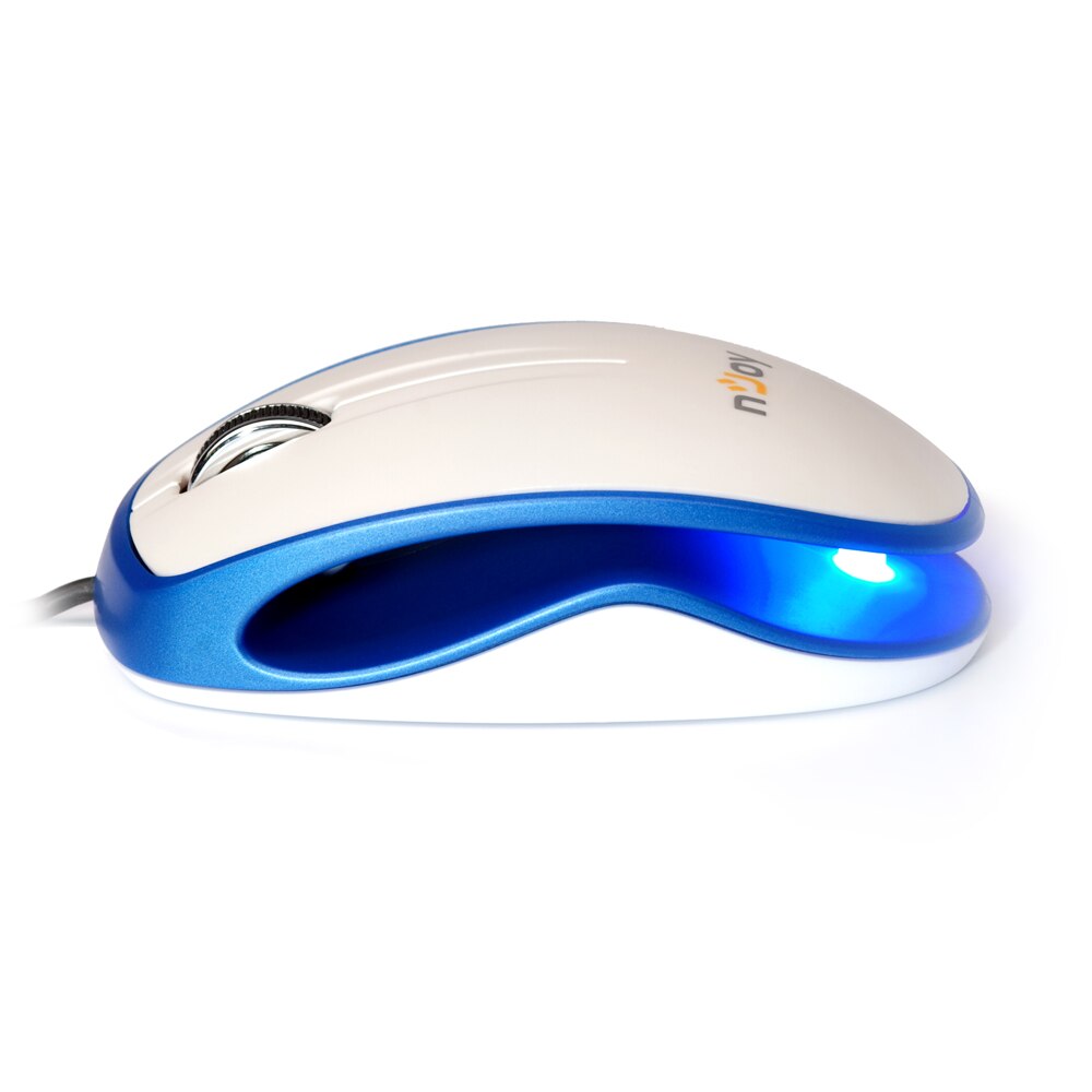 Mouse BlueTrace sensor nJoy L360, 1000 DPI, USB, Gri/Albastru - eMAG.ro