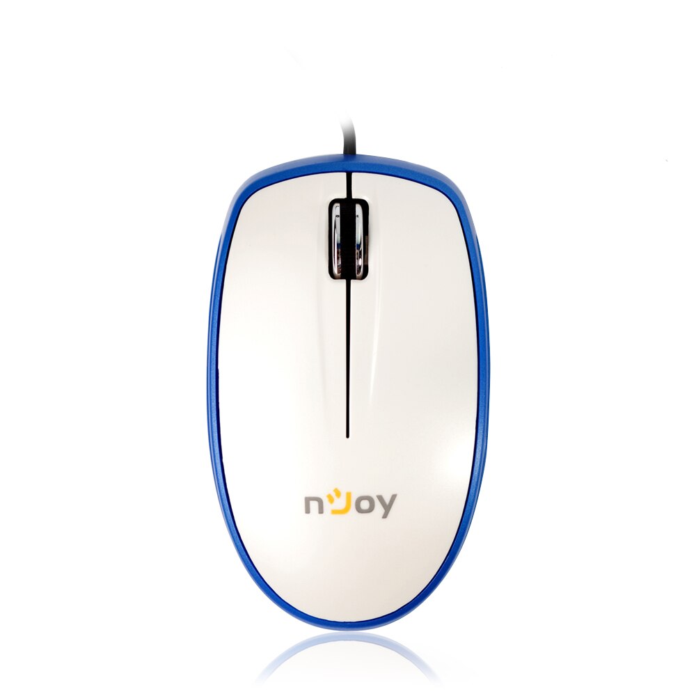 Mouse BlueTrace sensor nJoy L360, 1000 DPI, USB, Gri/Albastru - eMAG.ro