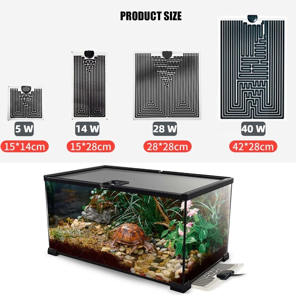 Covoras termic pentru reptile R1528H, Incalzitor terariu Omelivon ...