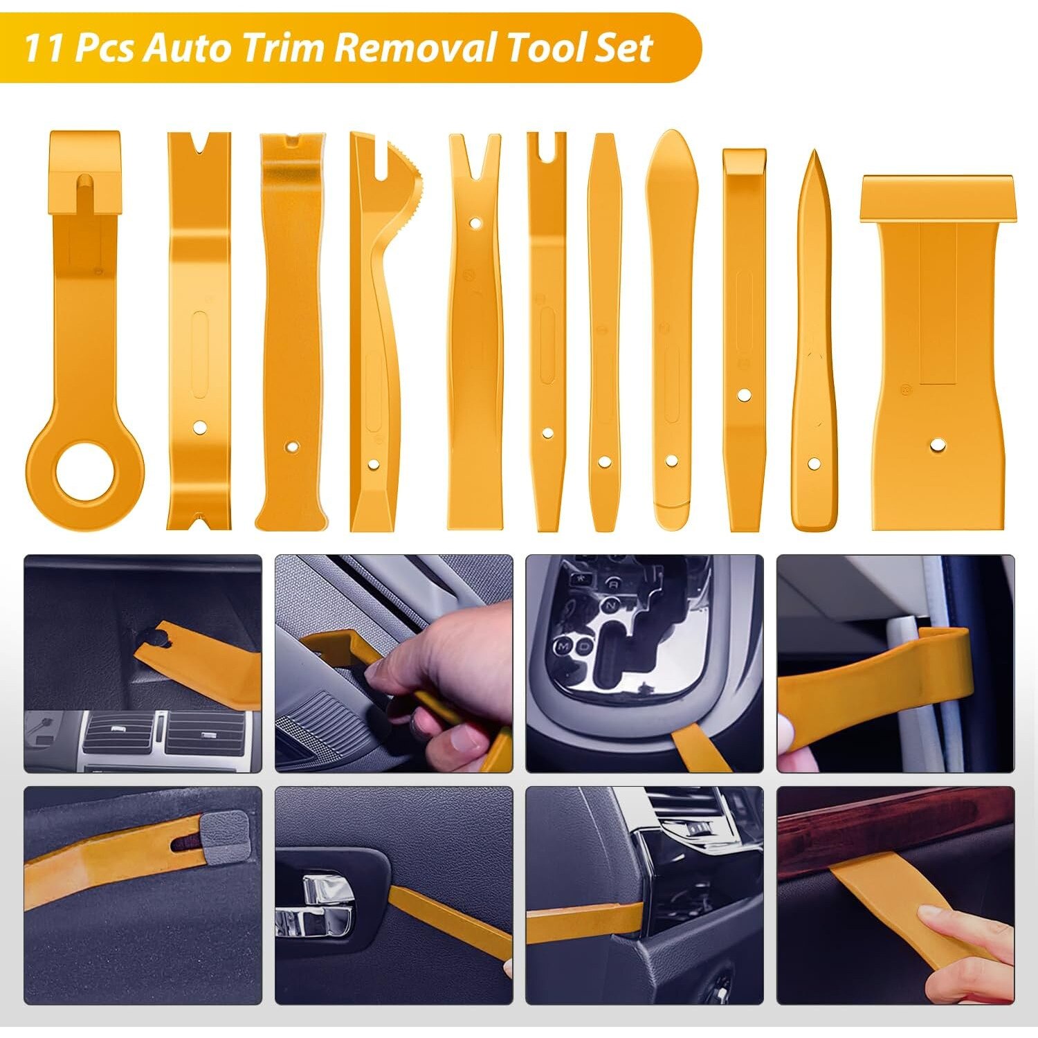 Set scule de demontat panouri auto, Excitat®, 102 piese, ABS, 12 ...