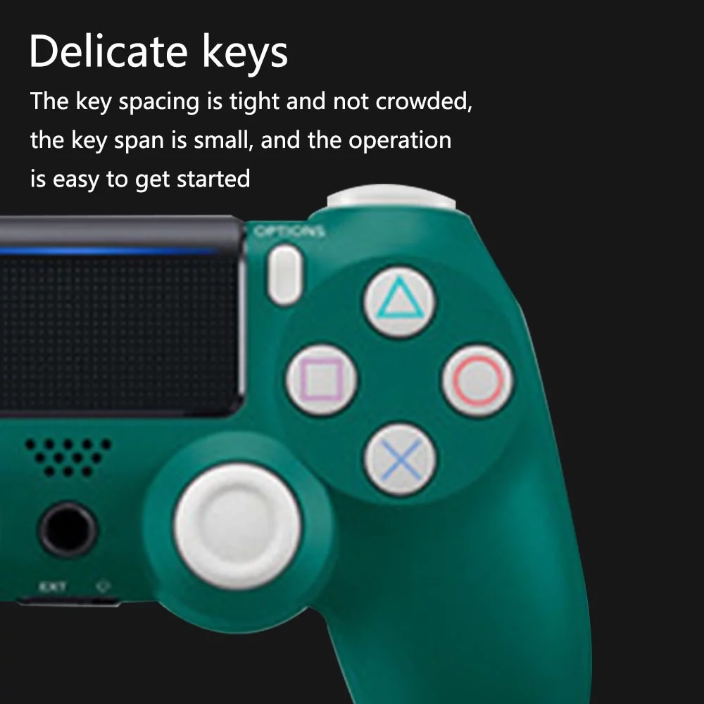 Gamepad pentru PlayStation 4, 3.5mm Jack audio, Bluetooth, Verde ...