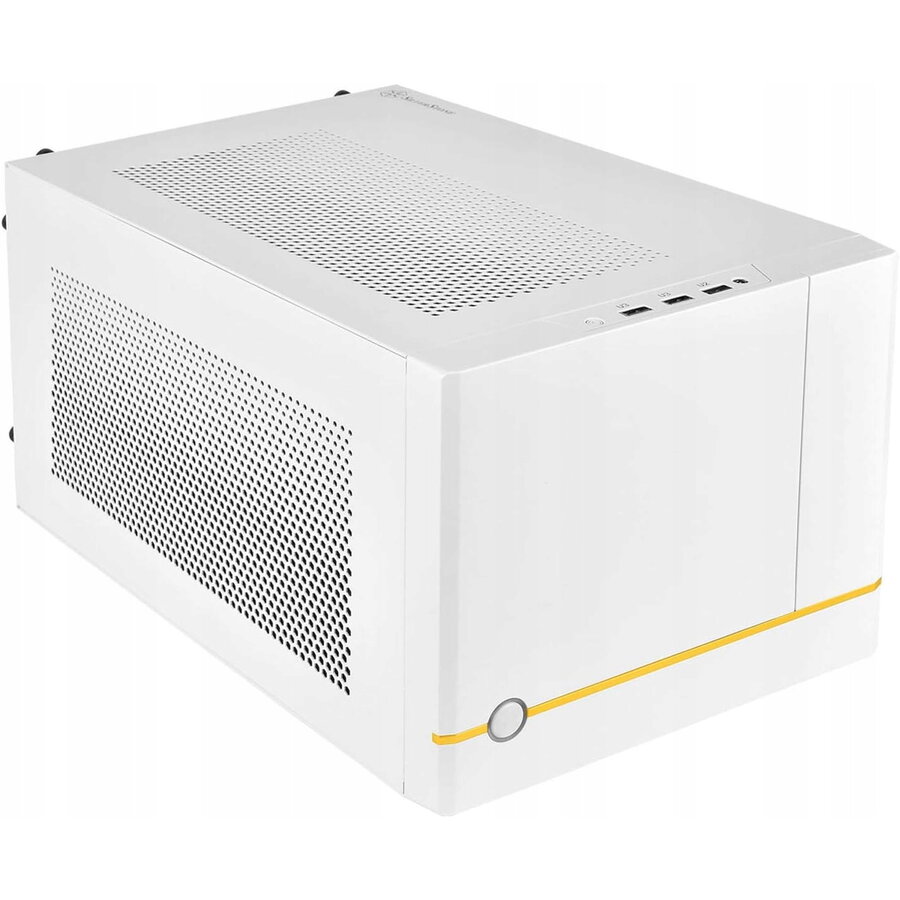 Carcasă Mini Tower, SilverStone, Sugo 14, alb, pentru Mini-ITX - eMAG.ro