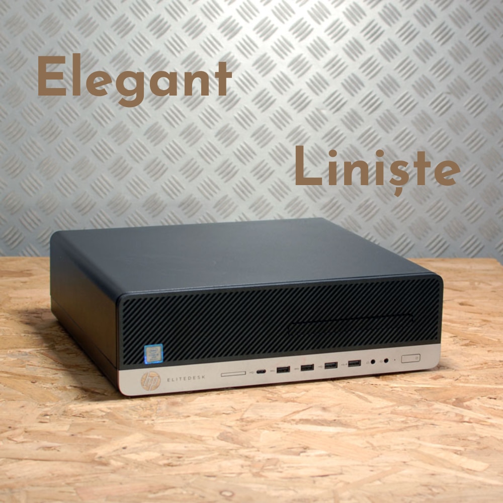 Computer HP EliteDesk i5-8500, 8GB memorie, 256GB SSD, Tastatura, Mouse ...