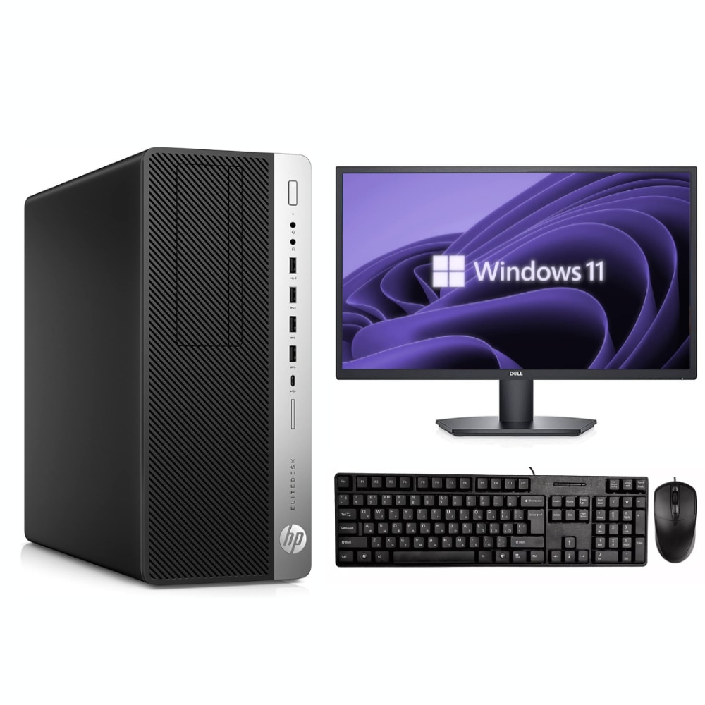 Computer HP EliteDesk i5-8500, 8GB memorie, 256GB SSD, Tastatura, Mouse ...